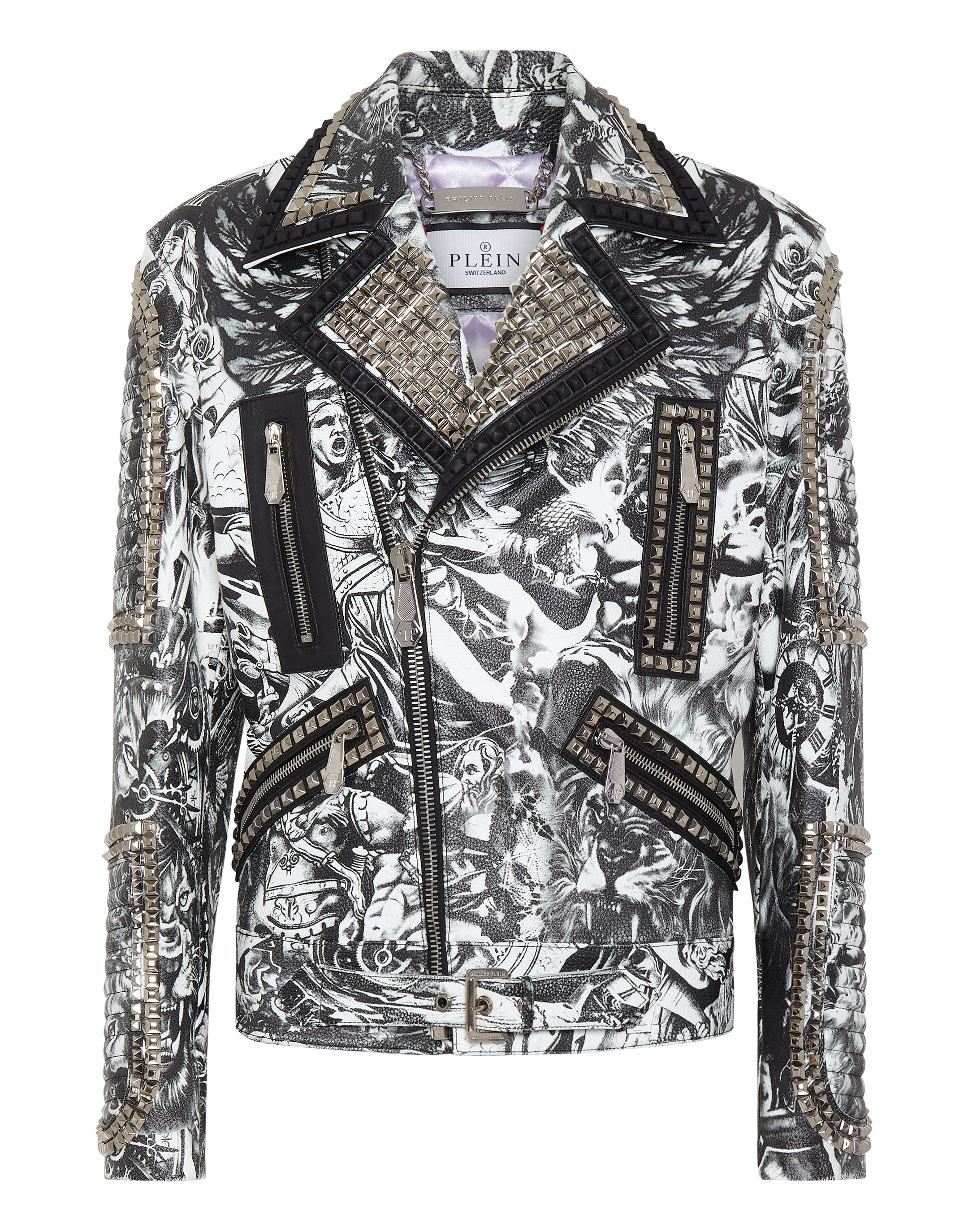 Vintage Leather Biker Tattoo | Philipp Plein Outlet