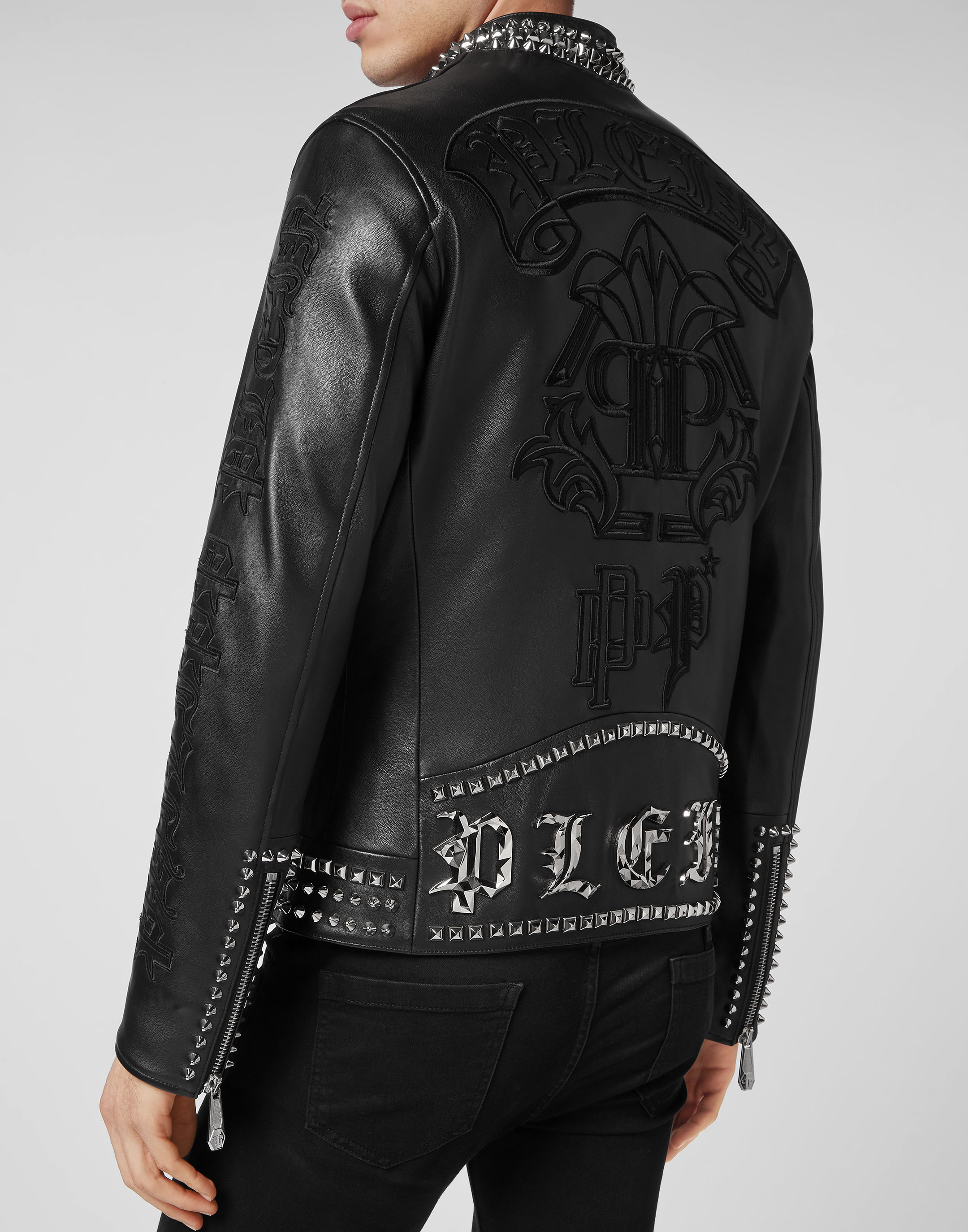 Leather Biker Gothic Banner | Philipp Plein Outlet